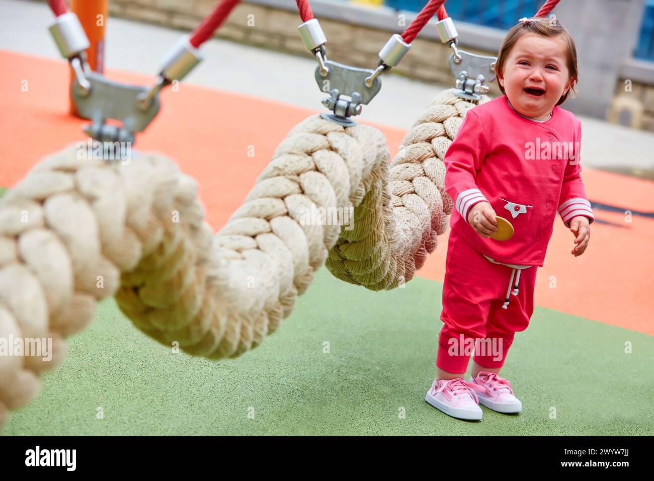Baby. Playground. Getaria. Gipuzkoa. Basque Country. Spain Stock Photo ...