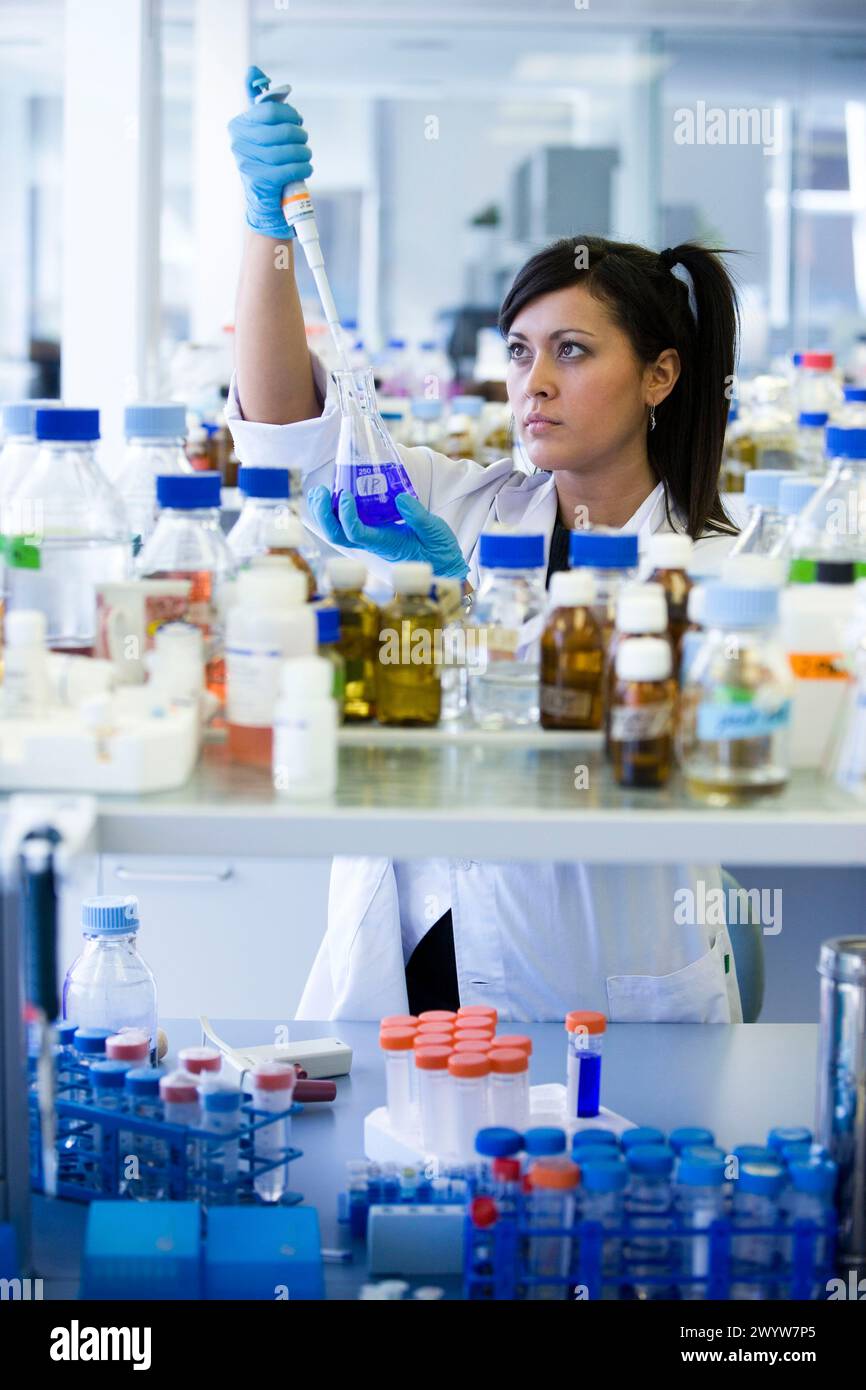 Transferring substances. Biopharmaceutical lab, development of new ...