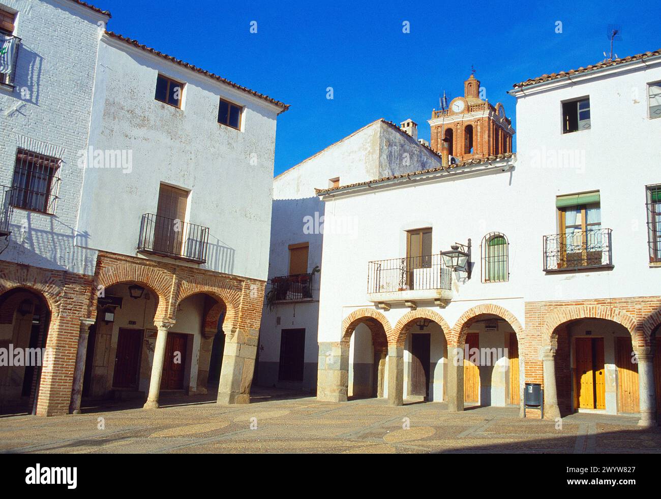 Plaza Chica. Zafra, Badajoz province, Extremadura, Spain Stock Photo ...