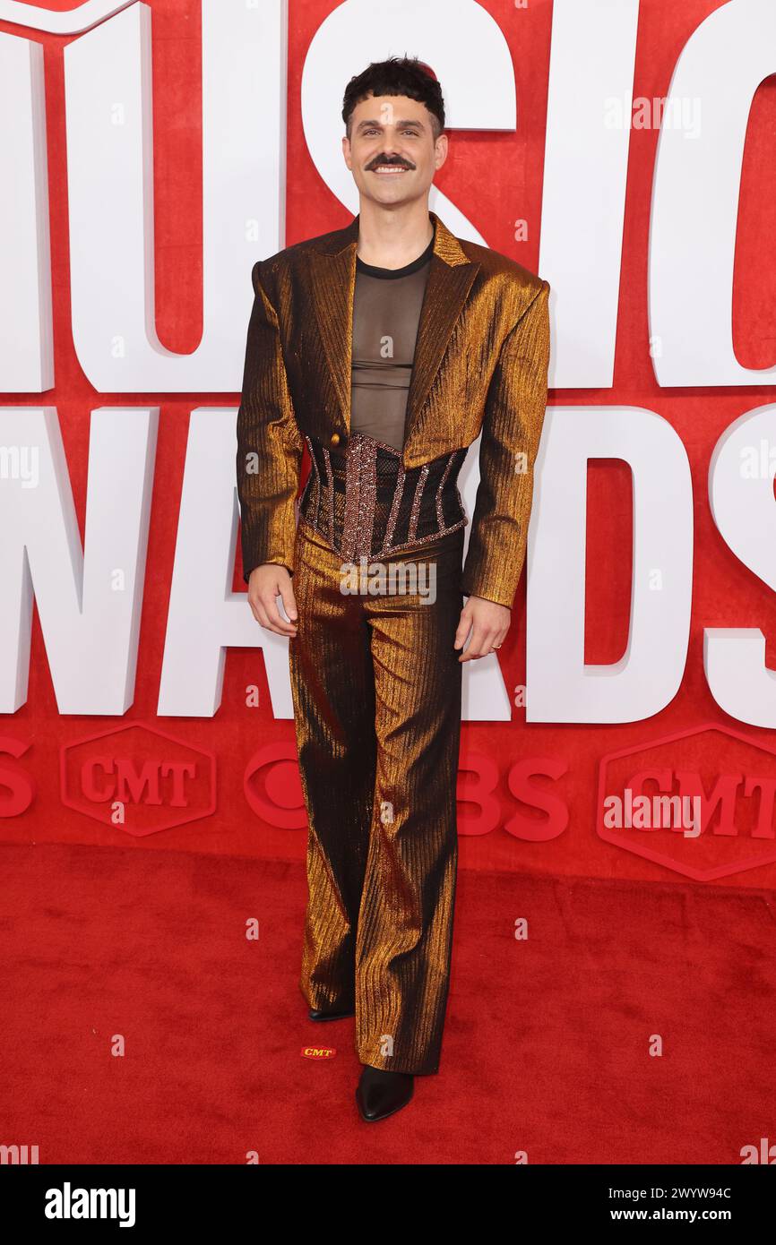 Austin, USA. 07th Apr, 2024. Cody Belew arriving at the 2024 CMT Music ...