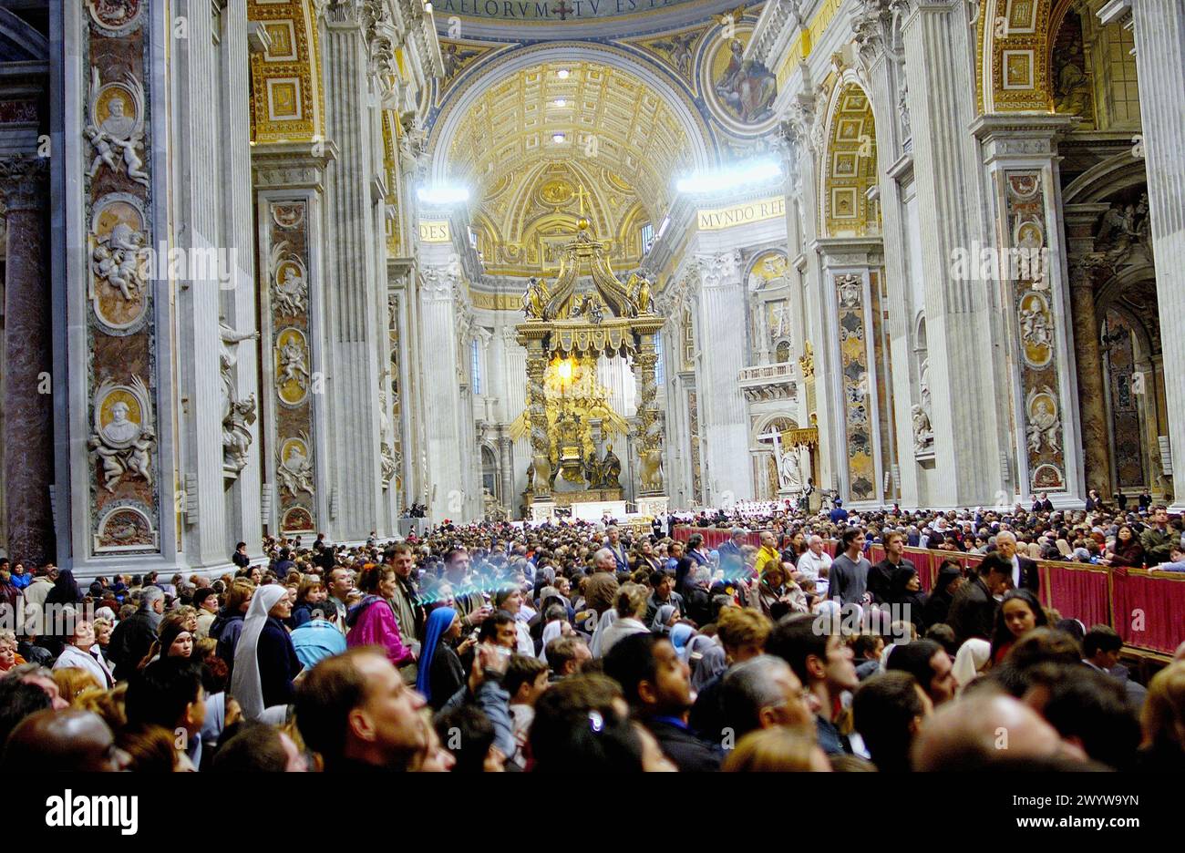 Good Friday mass in St. Peter´s basilica. Vatican City, Rome. Italy ...