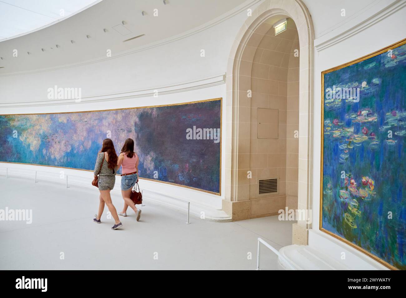 Water-lilies Nympheas series painted by Claude Monet, Musee de L ...