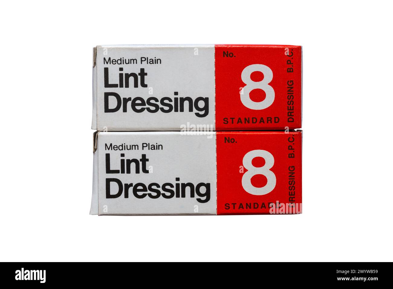 Packs of Lint dressing No 8 Medium Plain Standard Dressing B.P.C ...