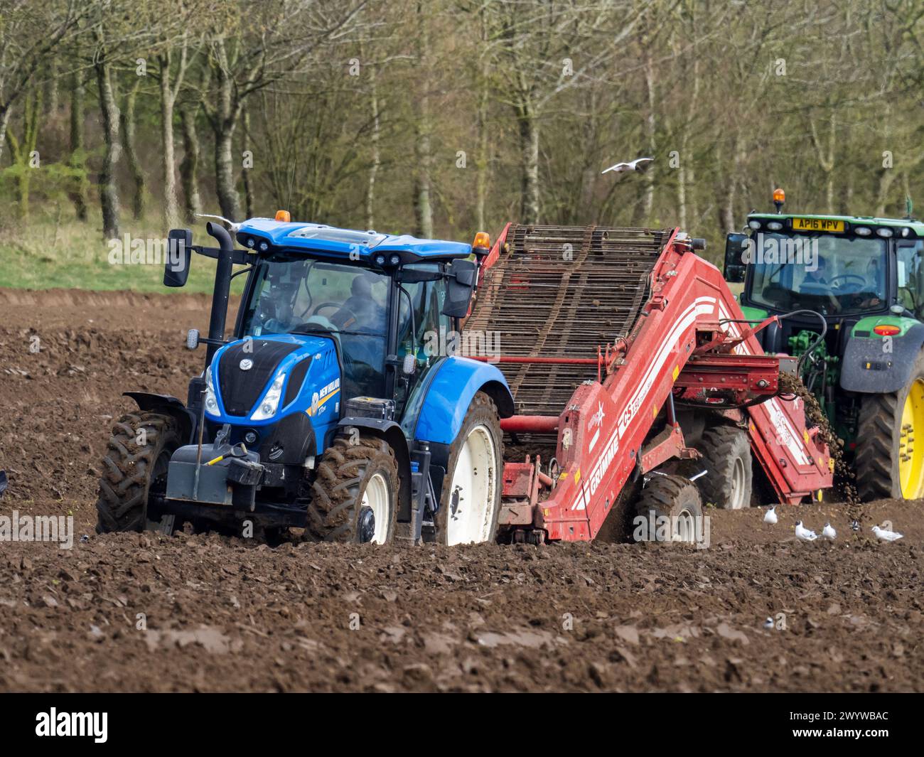 A farmer tilling soil near Cley in Norfolk, UK Stock Photo - Alamy