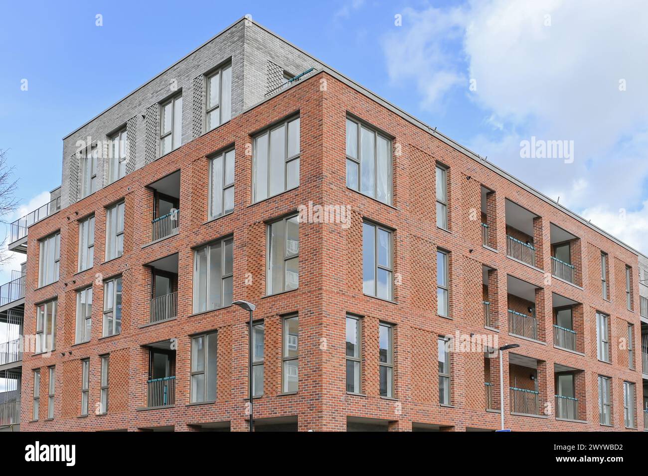 Affordable housing new development in Boleyn Road, Newham, London Stock ...