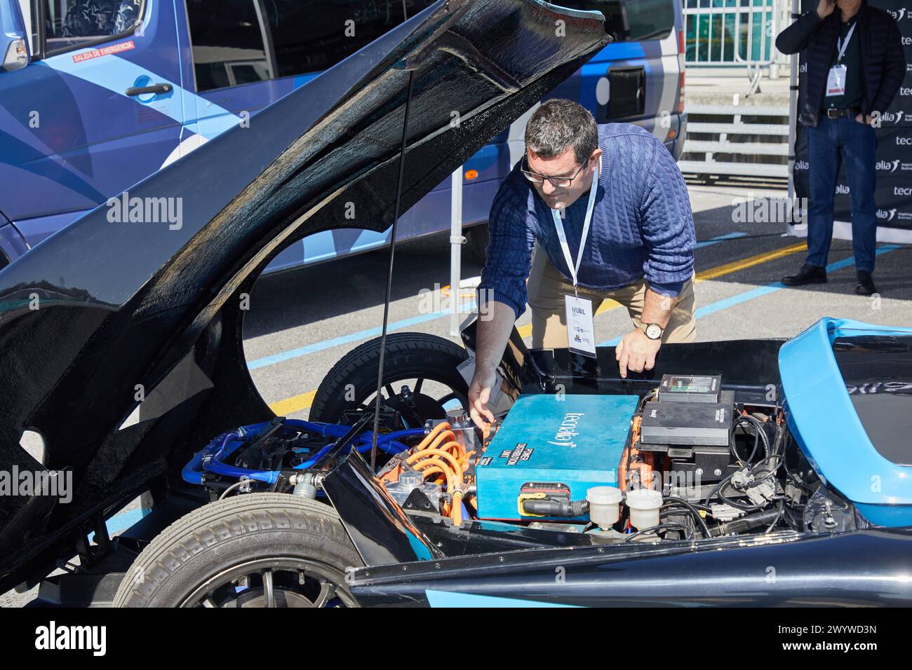Electric car used as a test bench hi-res stock photography and images ...