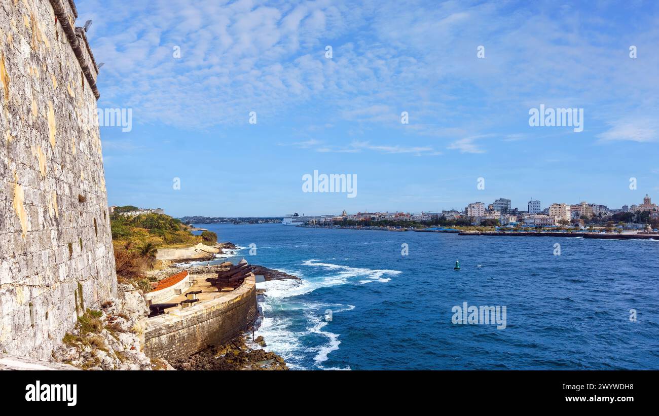 Architectural features in El Morro Castle, Havana, Cuba Stock Photo - Alamy