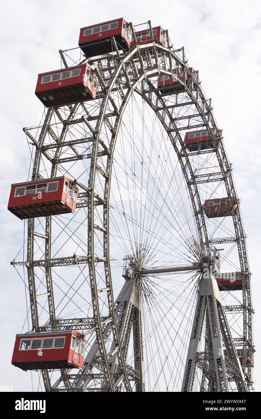 Riesenrad (giant ferris wheel), the Prater, Vienna. Austria Stock Photo ...