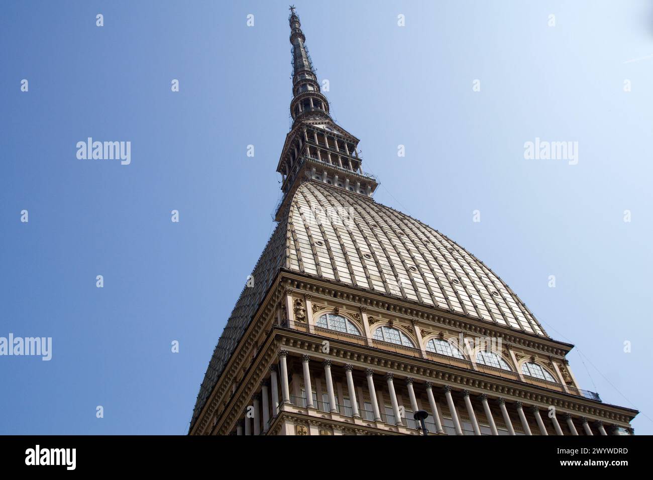 TURIN, ITALY - SEP 14, 2019: The Mole Antonelliana is a landmark of the ...