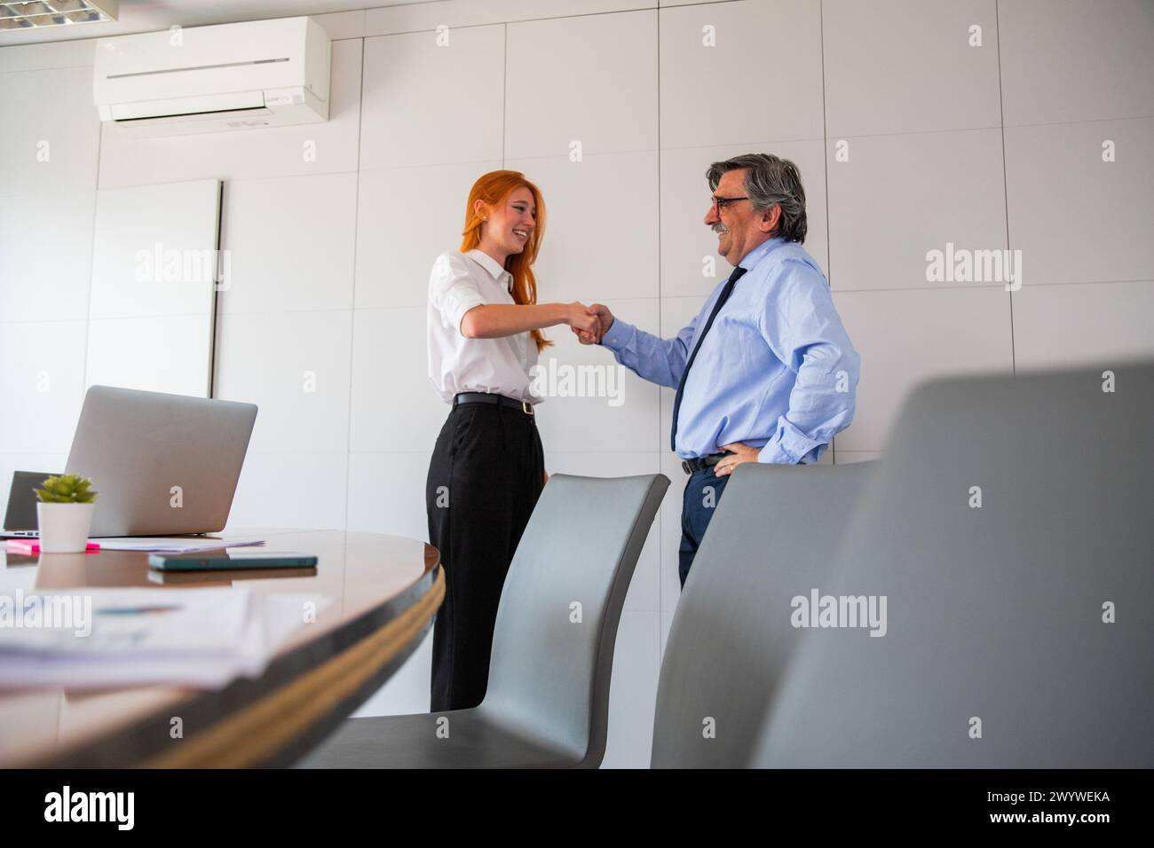 The two reached an agreement hi-res stock photography and images - Alamy