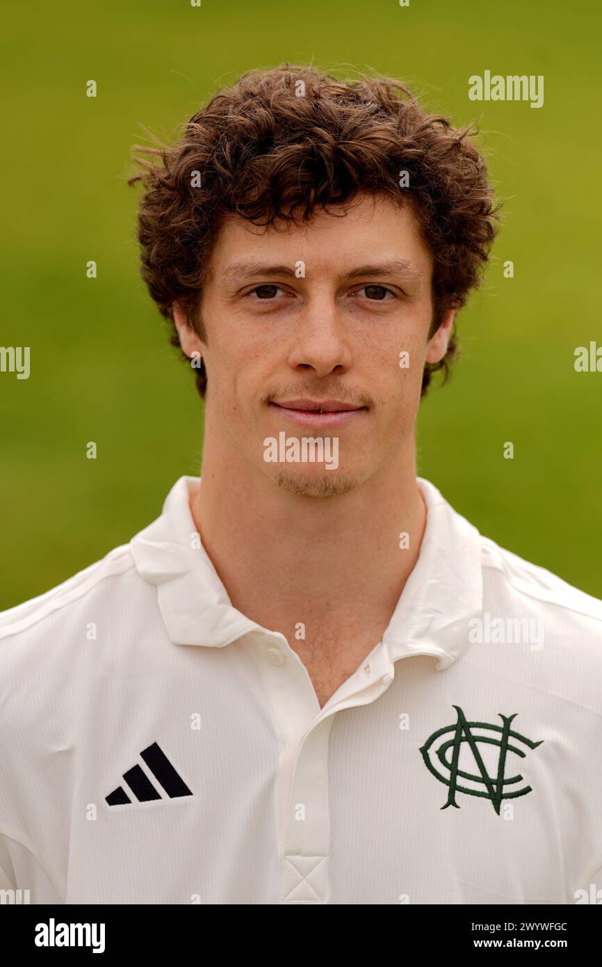 Nottinghamshire's Calvin Harrison during a media day at Trent Bridge ...