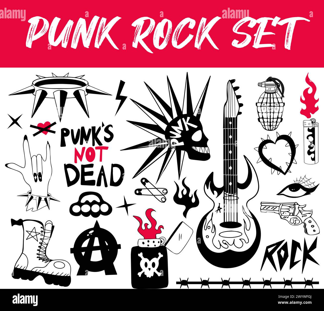 Punks Stock Vector Images - Alamy