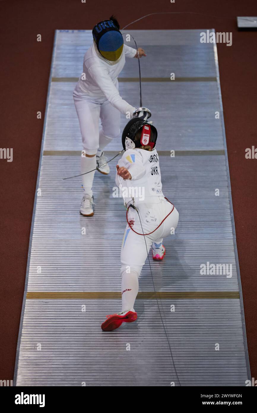 Female fencers national fencing hi-res stock photography and images - Alamy