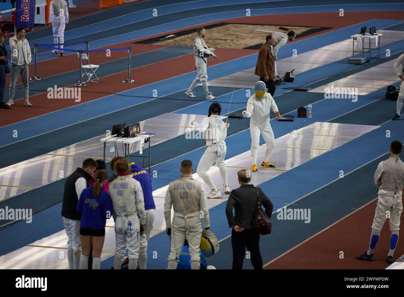National Fencing Championship of Ukraine in the sports arena in Kyiv ...