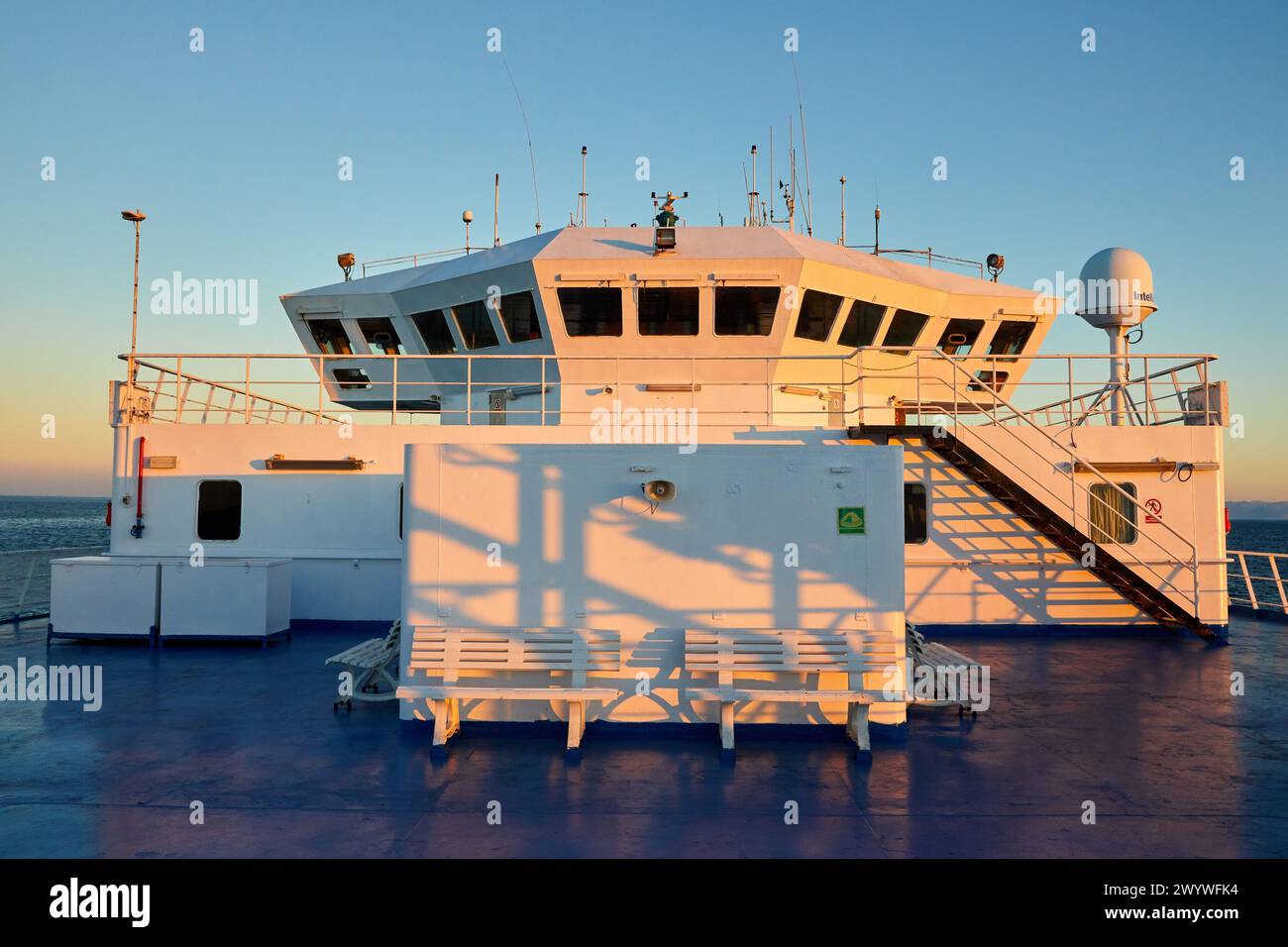Ferry crossing the Strait of Gibraltar from Morocco to Spain, Africa ...