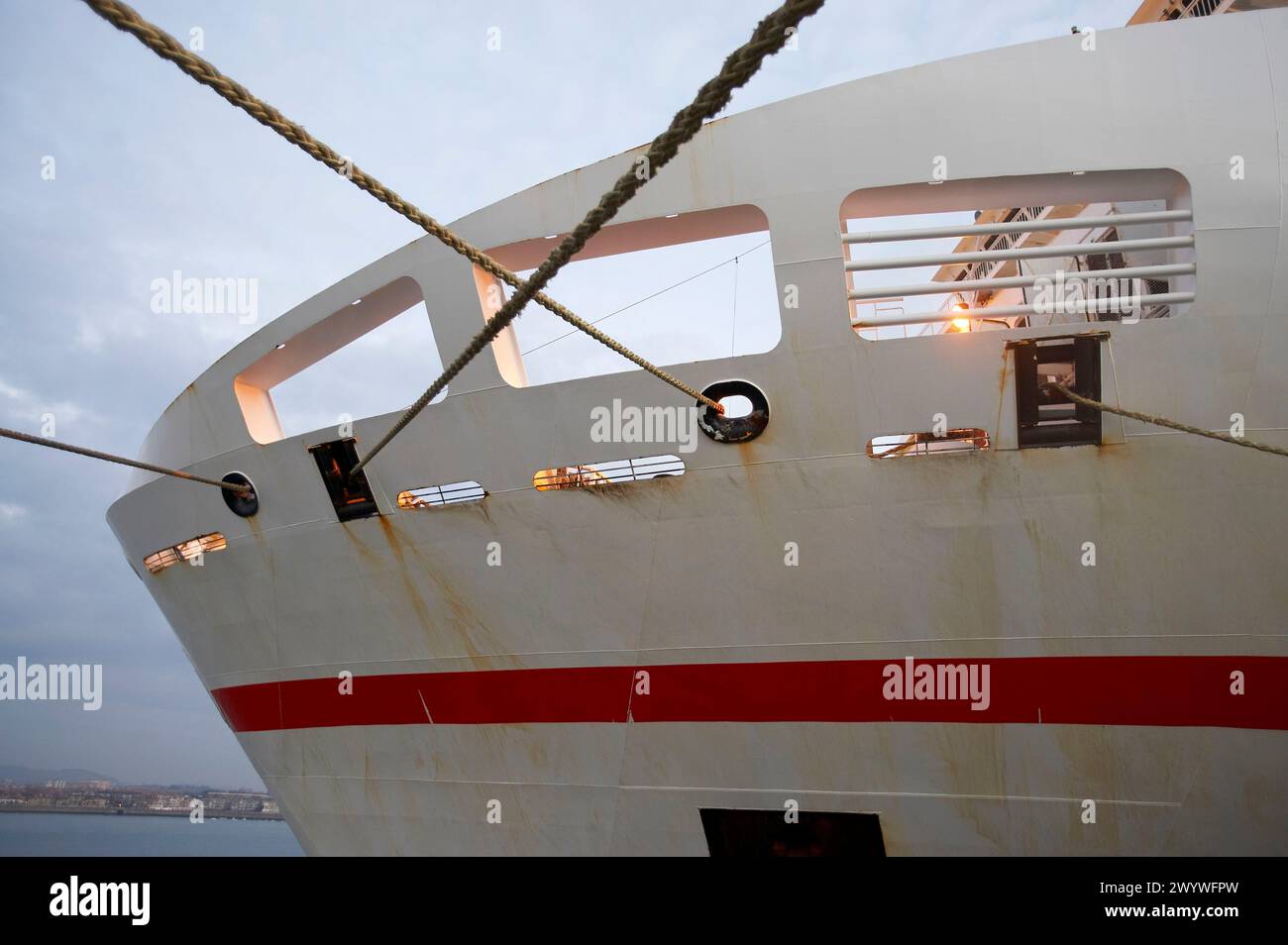 Ship, Port of Bilbao, Santurce, Bizkaia, Basque Country, Spain Stock ...