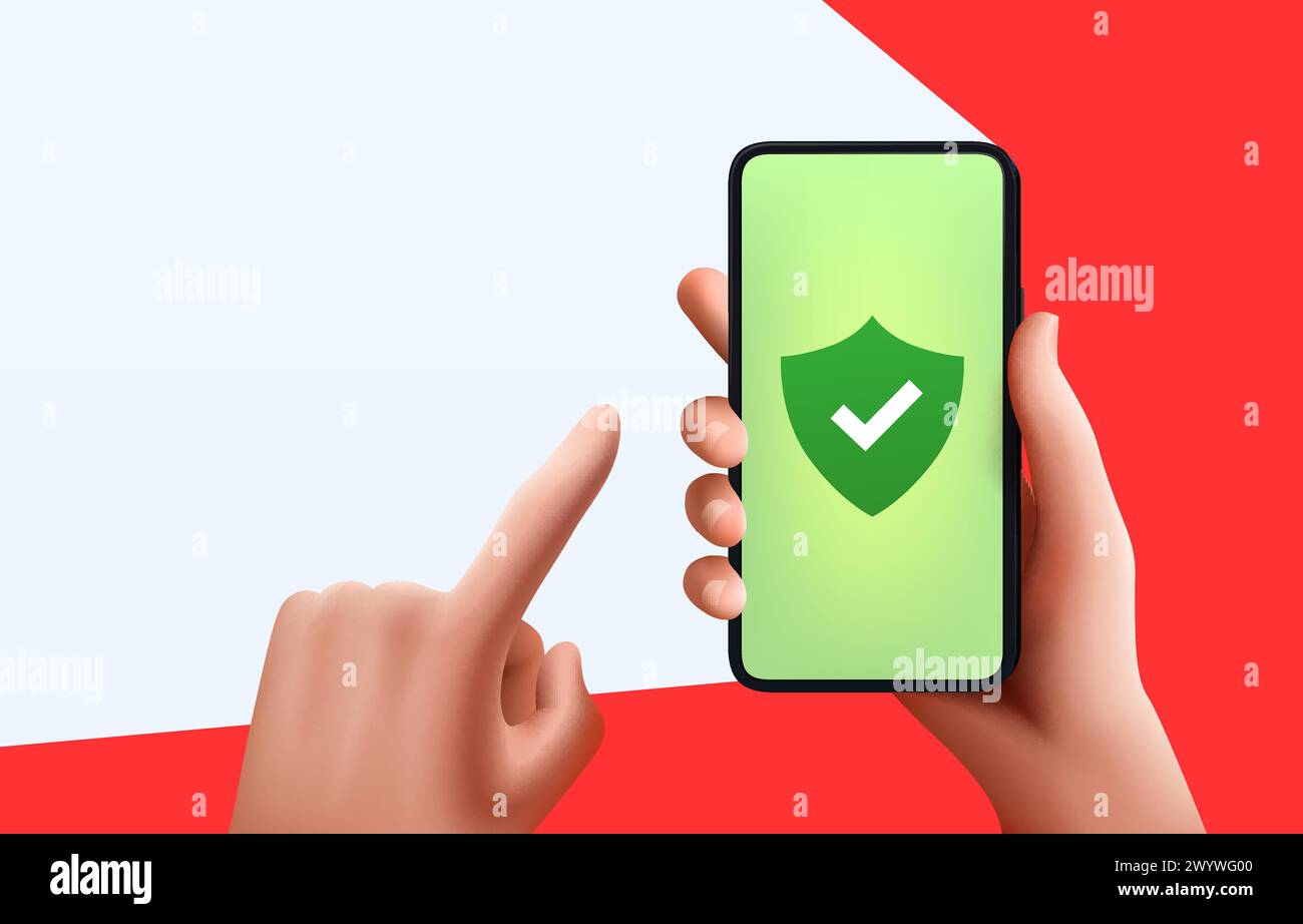 Protection unlock app, secure password login, web banner smart phone ...