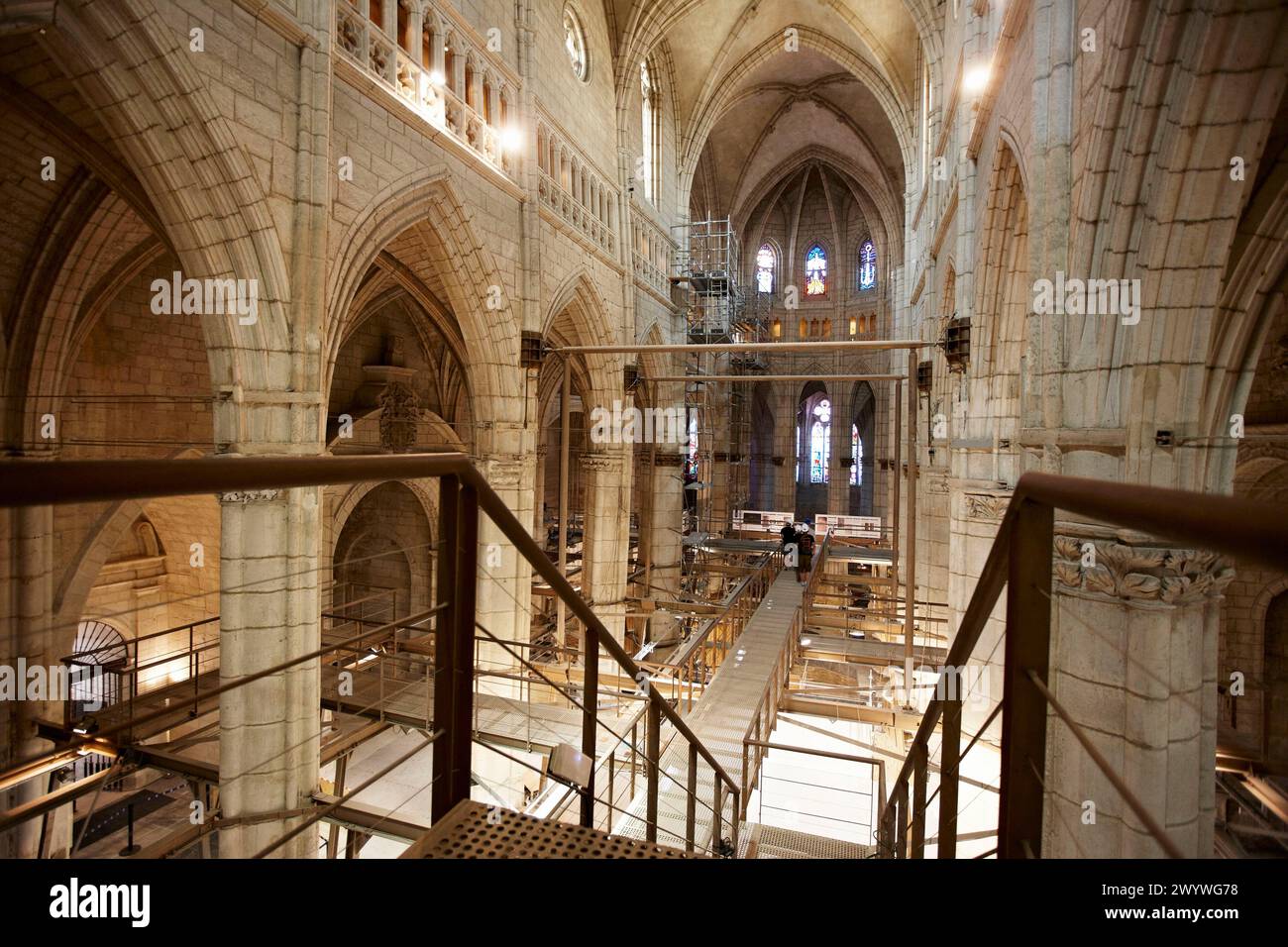 Cathedral of Santa Maria (old cathedral), Vitoria, Alava, Basque ...