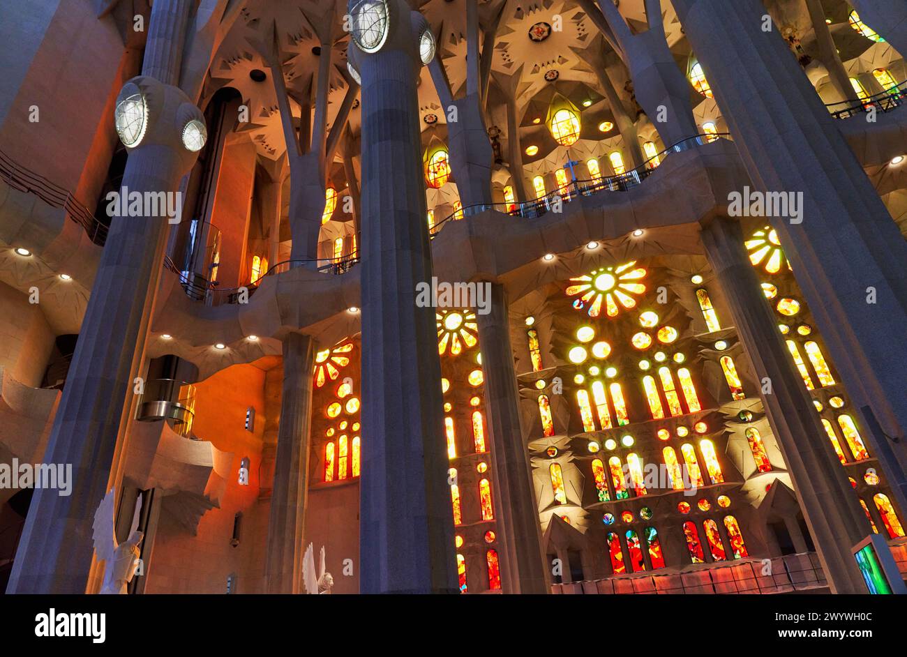 La Sagrada Familia Basilica. Barcelona. Spain.The Basilica and ...