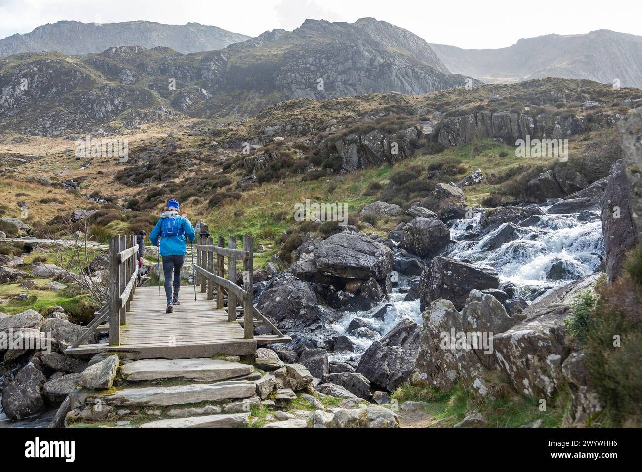 Woman walking britain hi-res stock photography and images - Alamy