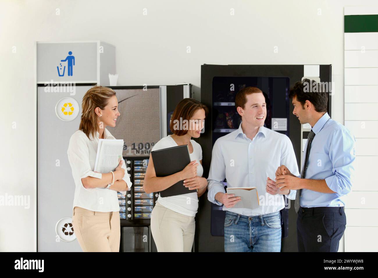 Office workers taking a break Stock Photo - Alamy