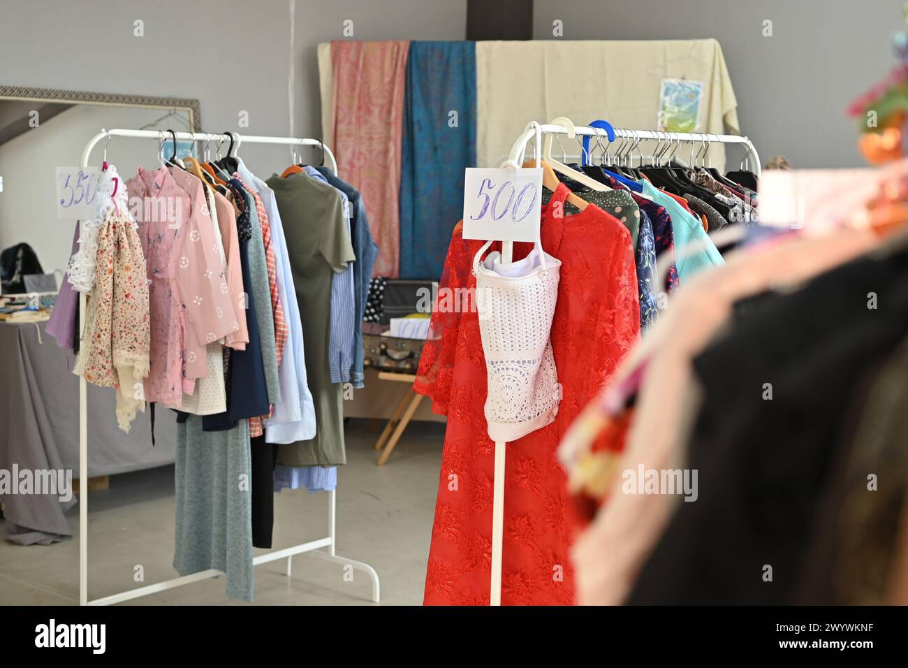 Apparel discounted items hi-res stock photography and images - Alamy