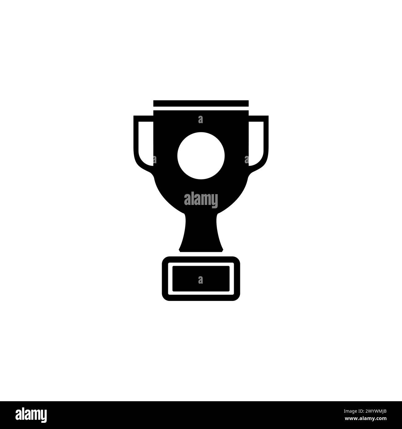 Winner Trophy Cup Award flat vector icon. Simple solid symbol isolated on white background Stock ...