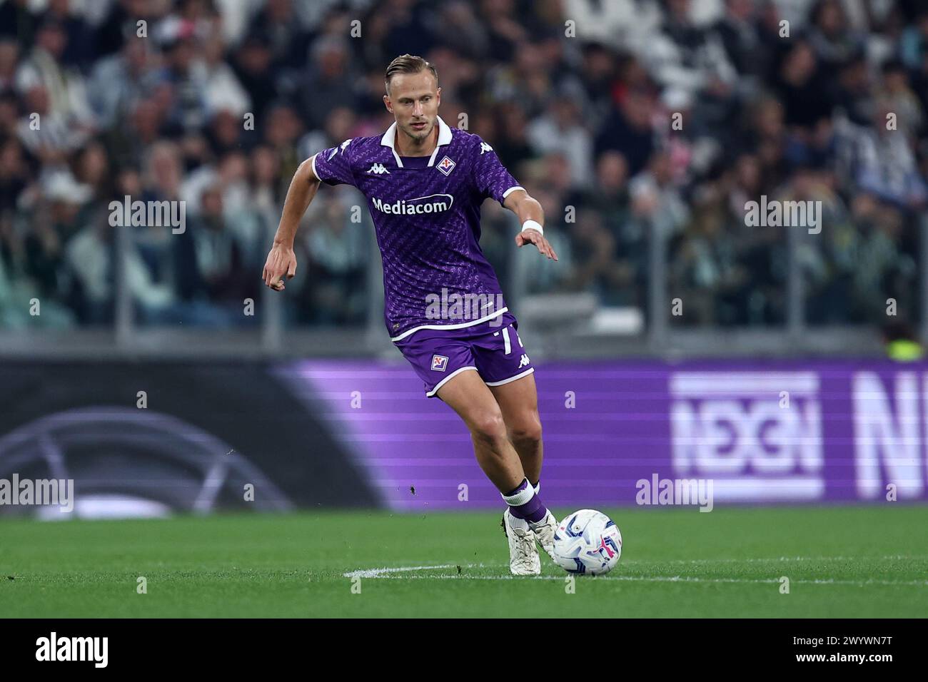 Torino, Italy. 07th Apr, 2024. Antonin Barak of Acf Fiorentina in ...