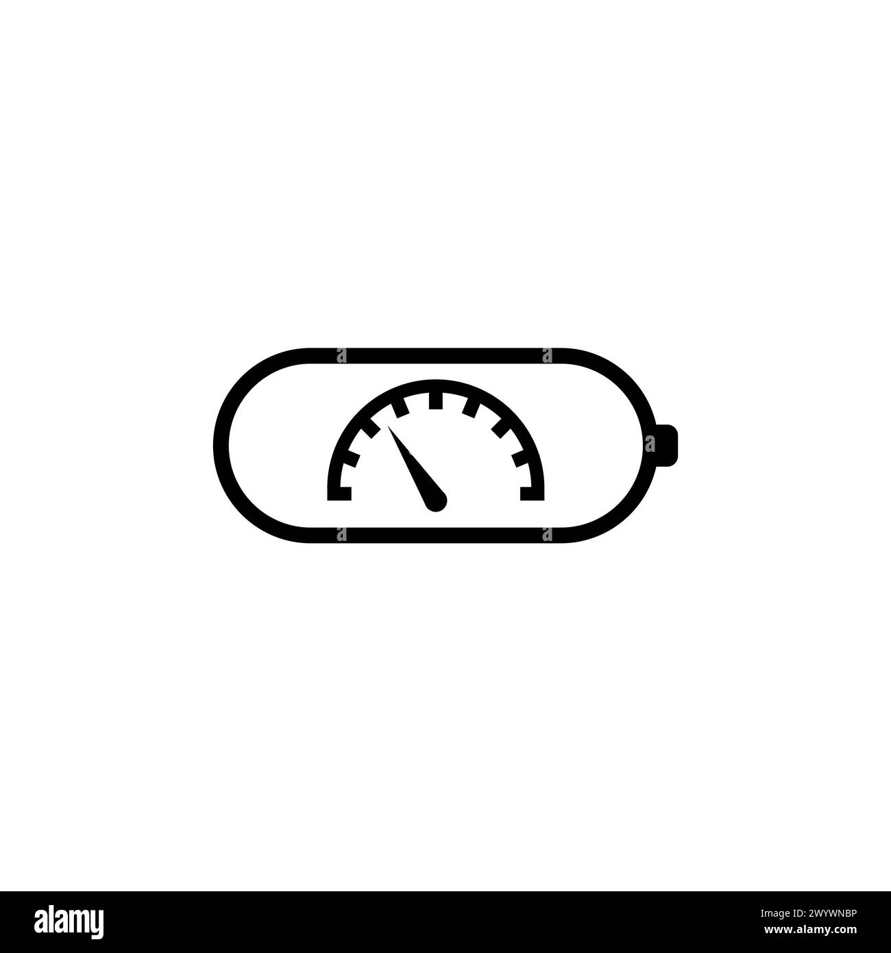 Pressure Meter flat vector icon. Simple solid symbol isolated on white background Stock Vector ...