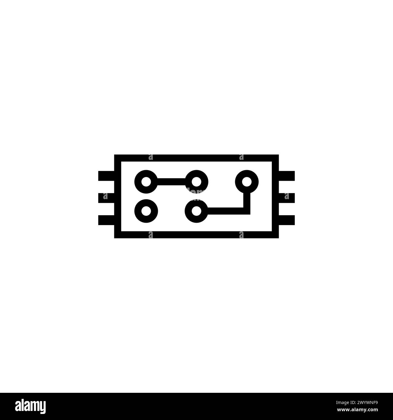 Circuit Board flat vector icon. Simple solid symbol isolated on white background Stock Vector ...