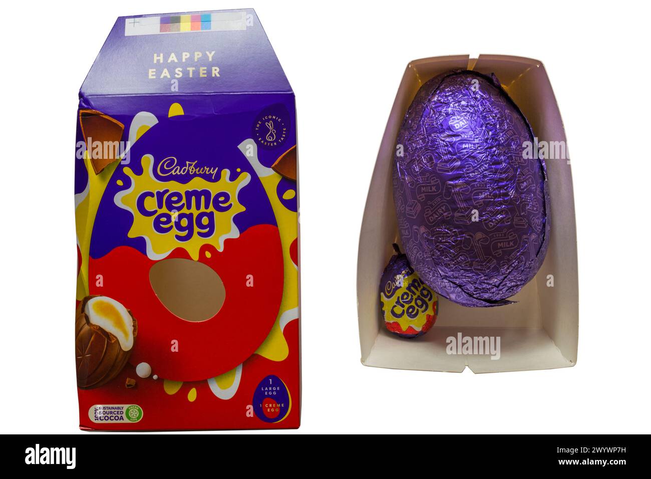 Cadbury Creme Egg Easter Egg box with Easter egg and creme egg removed ...