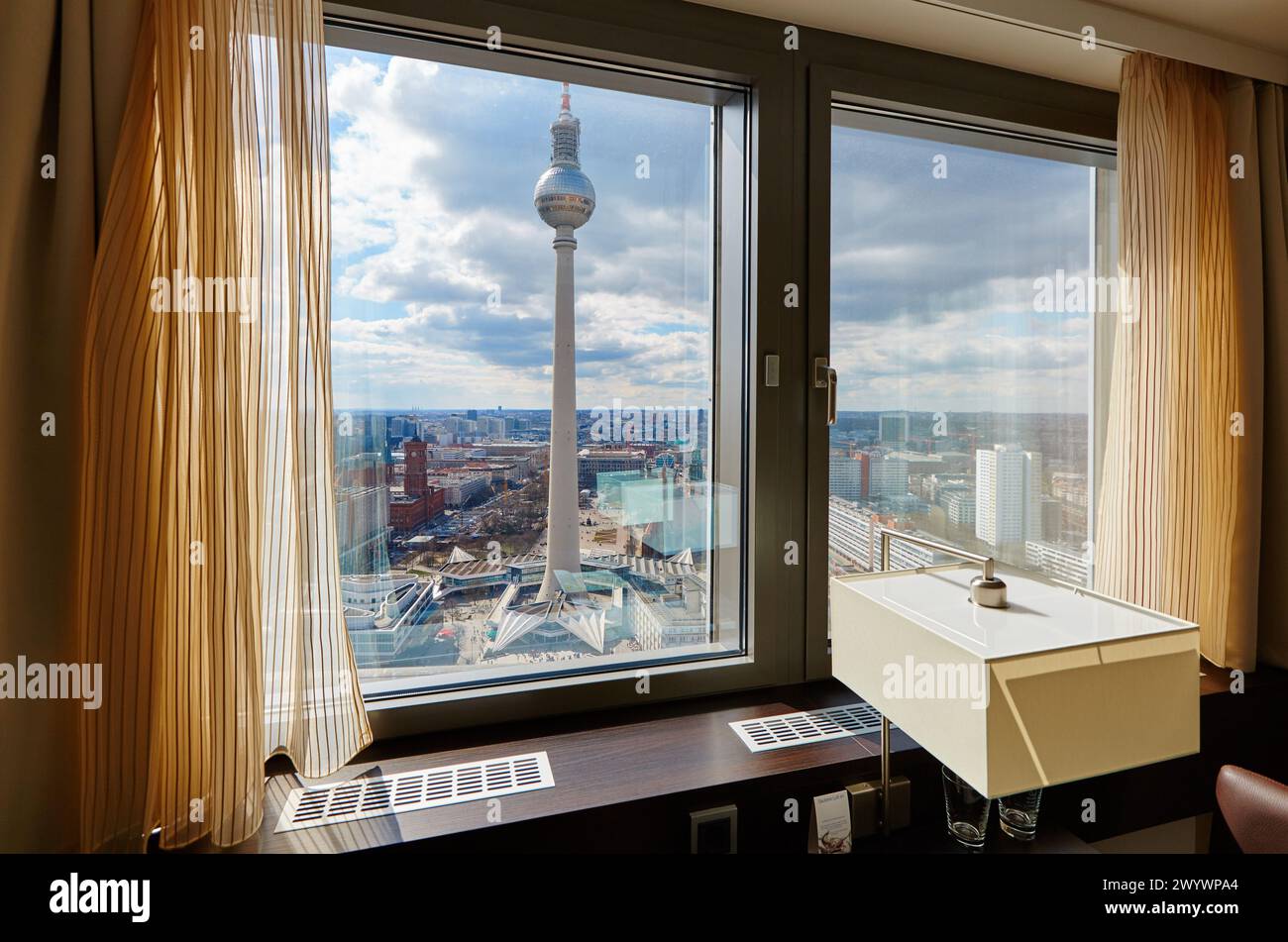 Fernsehturm television tower interior hi-res stock photography and ...