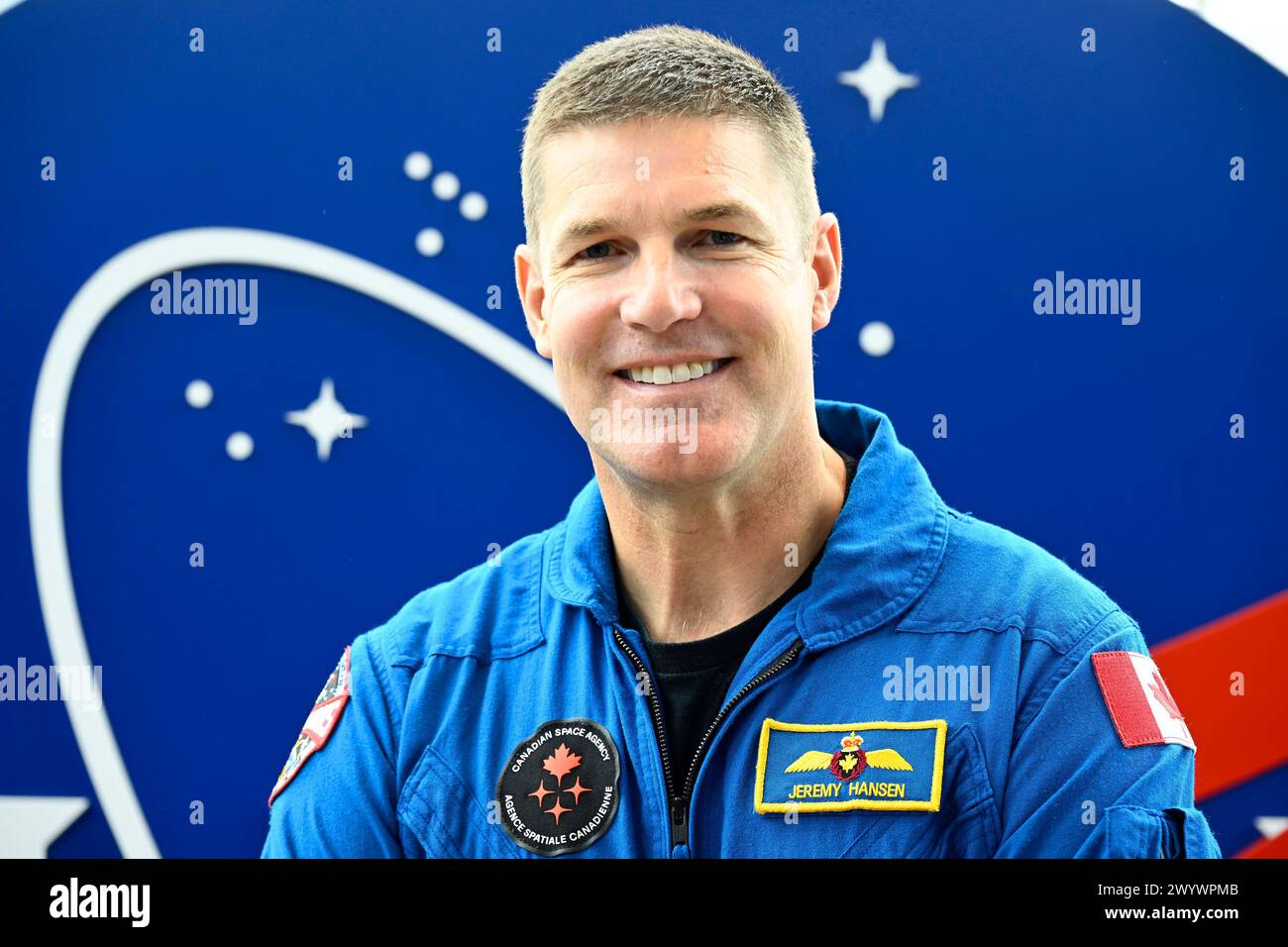 Canadian Space Agency Astronaut Jeremy Hansen is on hand to witness the ...