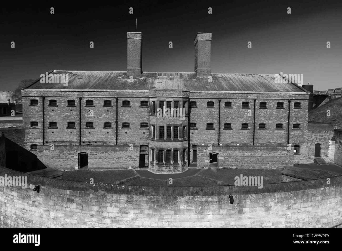 The Victorian Prison inside Lincoln Castle, Lincoln City, Lincolnshire ...