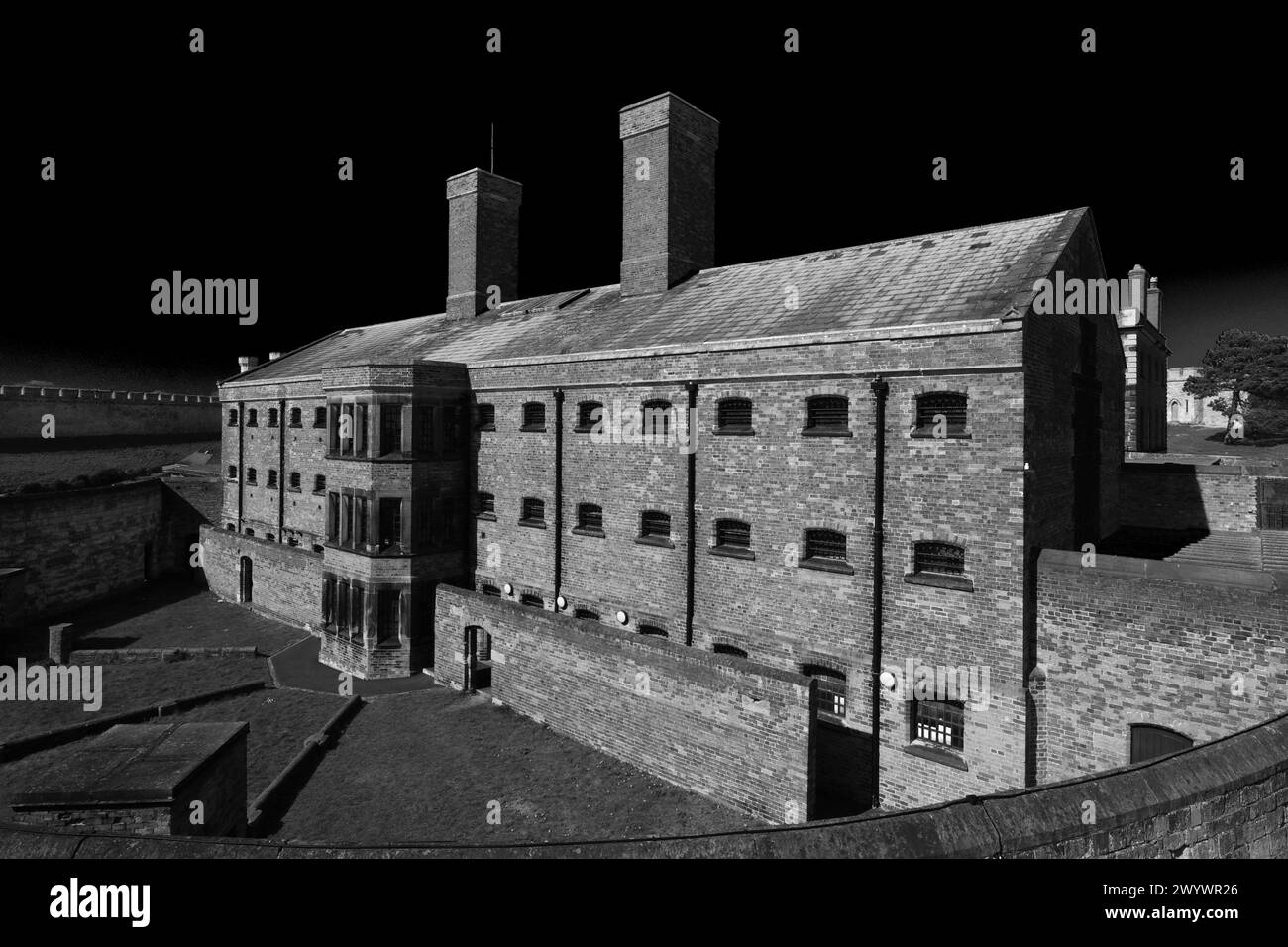 The Victorian Prison inside Lincoln Castle, Lincoln City, Lincolnshire ...