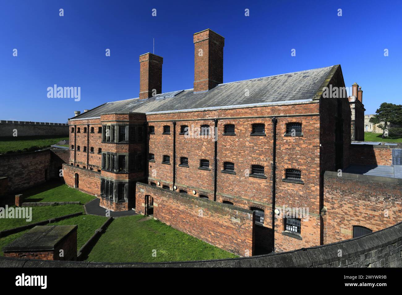The Victorian Prison inside Lincoln Castle, Lincoln City, Lincolnshire ...
