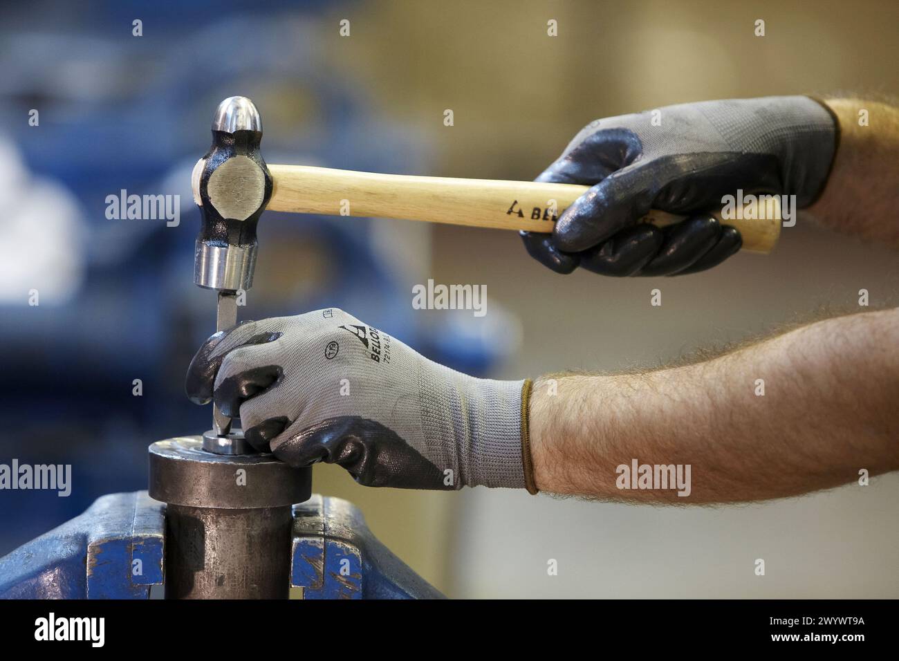 Steel marking, metallurgy Stock Photo - Alamy