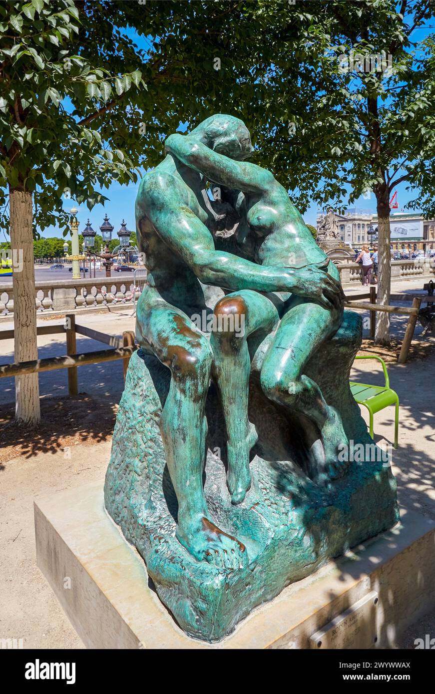 The Kiss, Auguste Rodin (1840-1917), Musee de L'Orangerie, Place de la ...