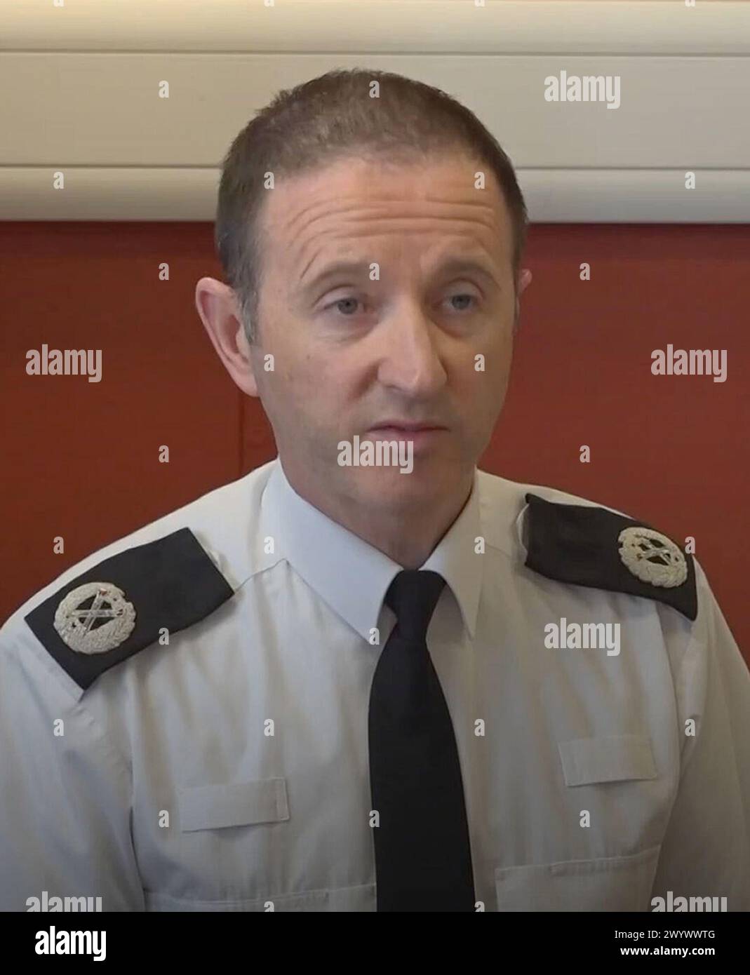 West Yorkshire Police Assistant Chief Constable Damien Miller speaking ...