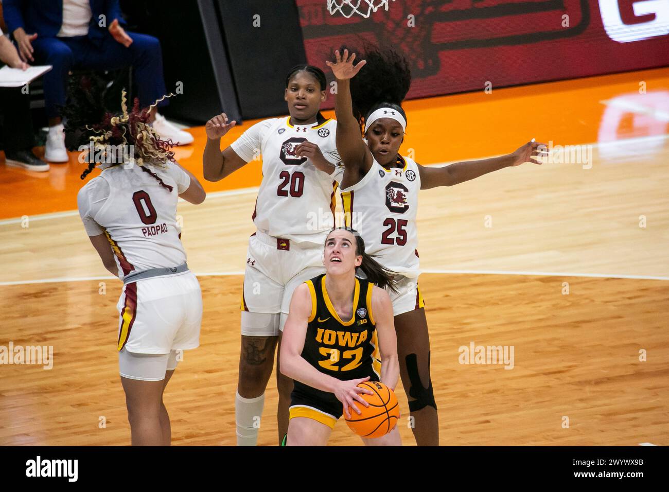 Caitlin clark ncaa hi-res stock photography and images - Alamy