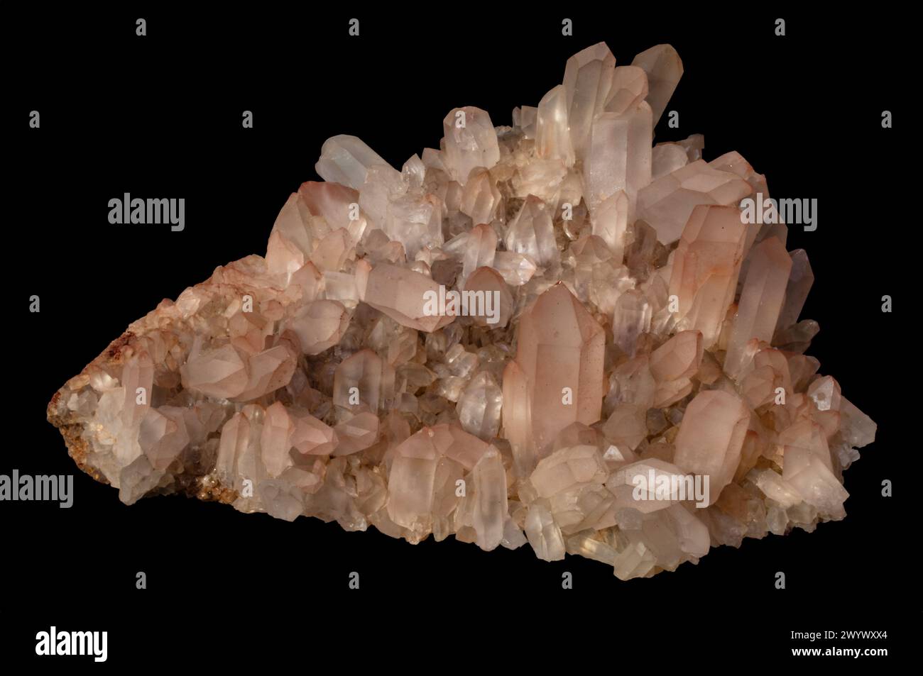 quartz crystal specimen Stock Photo - Alamy