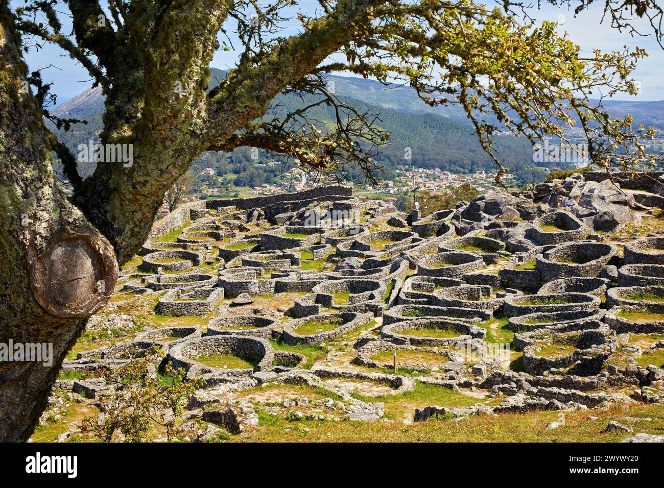 Celtic village, Santa Tecla mountain, Castro of Santa Trega, A Guarda ...