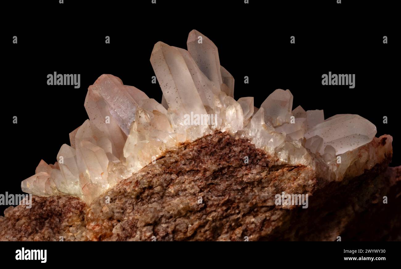 quartz crystal specimen Stock Photo - Alamy