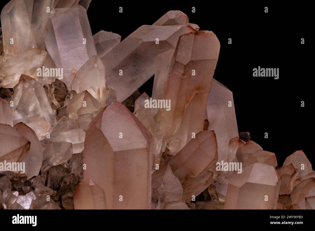 quartz crystal specimen Stock Photo - Alamy