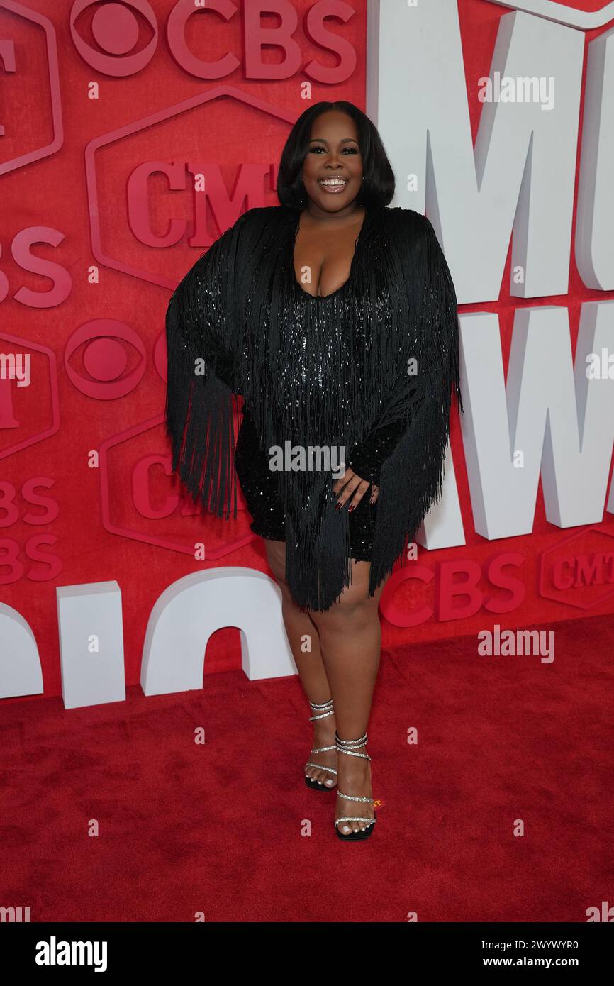 Austin, USA. 08th Apr, 2024. Amber Riley attends the 2024 CMT Music ...