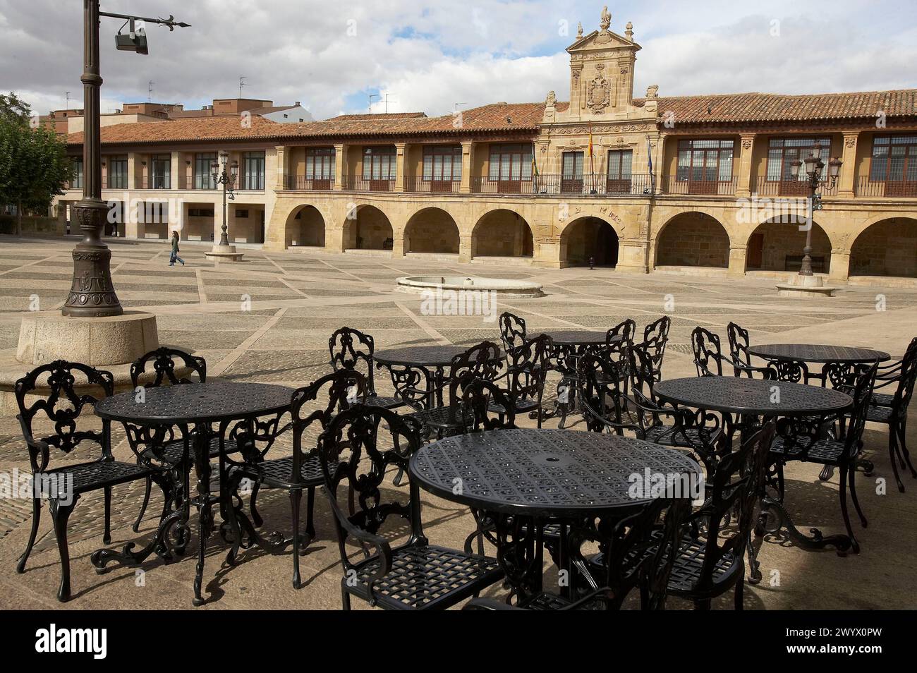 Town hall. Plaza Mayor. Santo Domingo de la Calzada, La Rioja. Spain ...