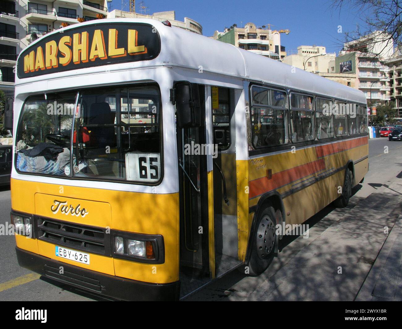 Typical maltese buses hi-res stock photography and images - Alamy