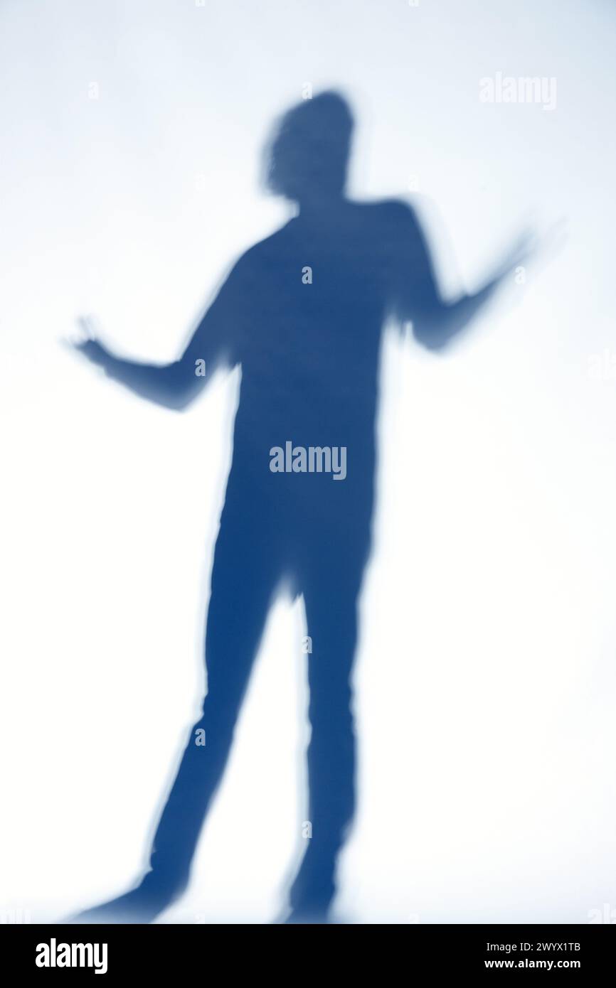Shadow man with open arms hi-res stock photography and images - Alamy