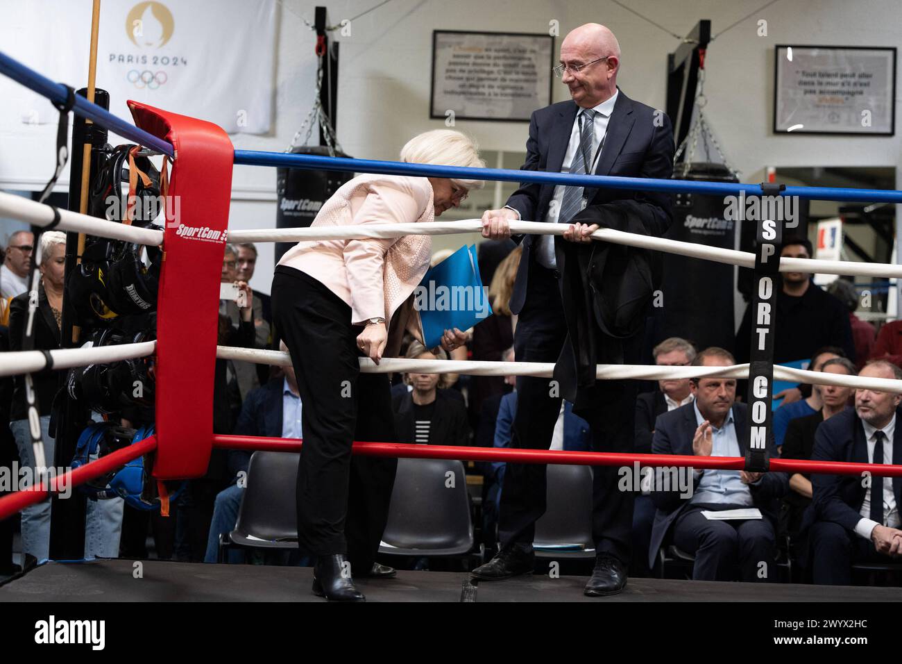 Paris, France. 08th Apr, 2024. French Minister of Labour, Health and ...