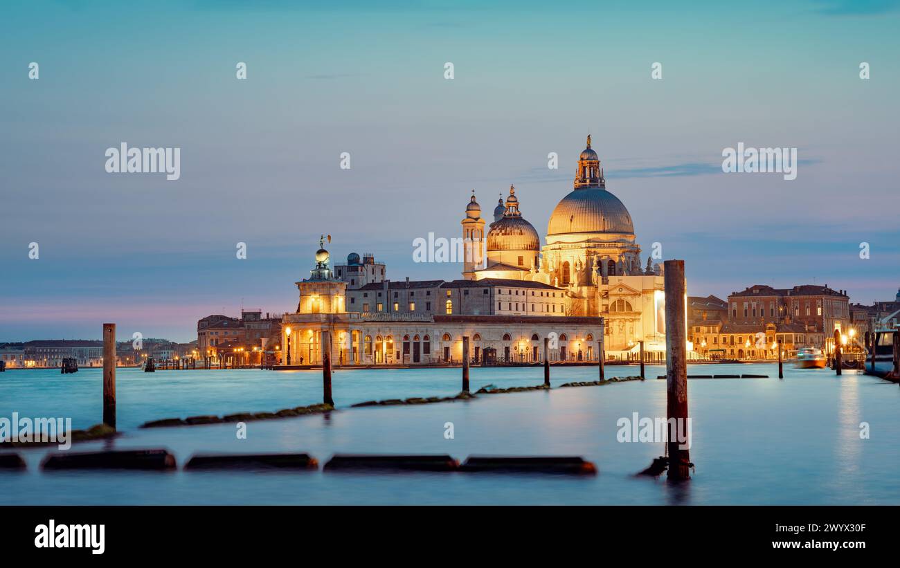 the famous santa maria della salute during sunset, venice Stock Photo ...
